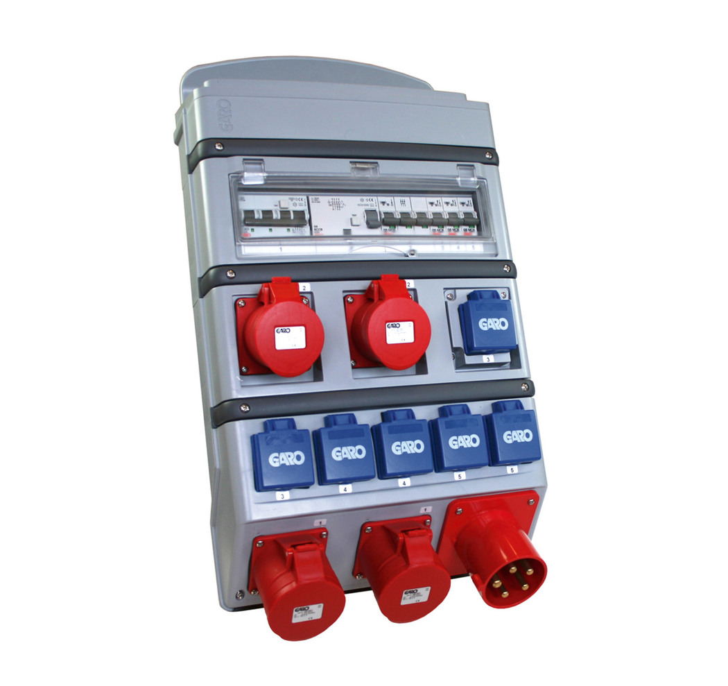 POWERB 63A RCB 2x32 2x16 6x230 - GARO Professional