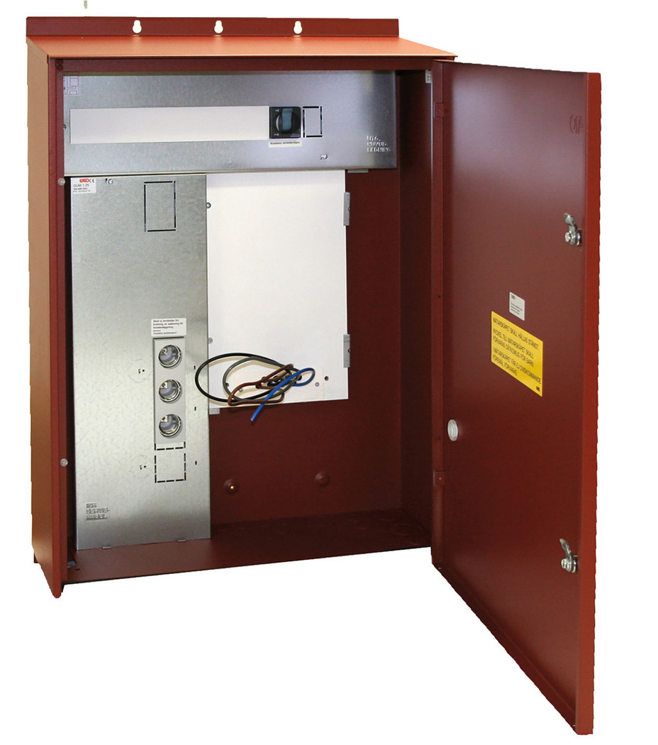 METERCABINET SURF 25A 1PL RED - GARO Professional