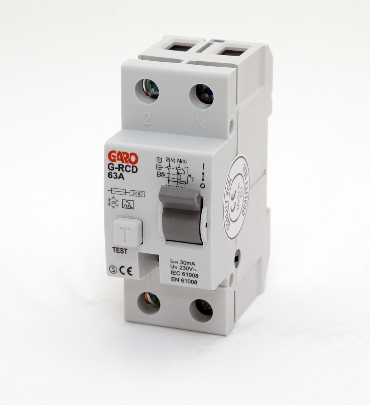 RCD 63A 2P 30mA - GARO Professional