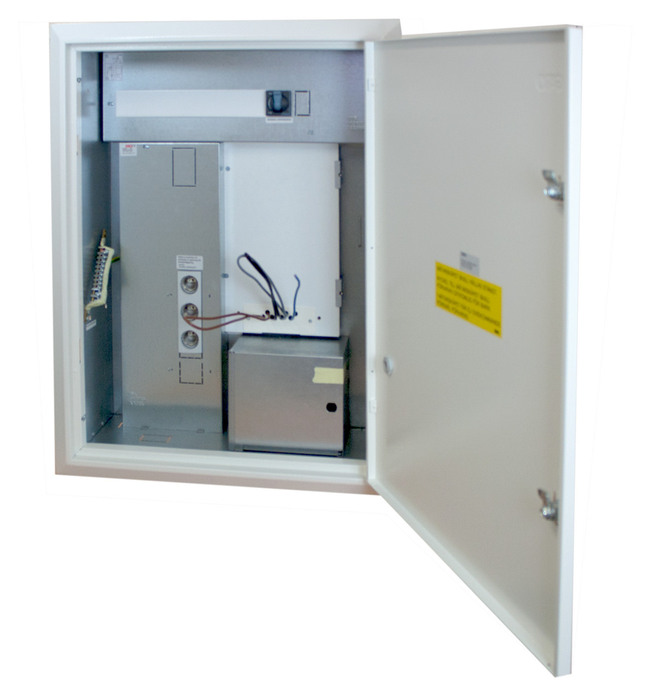 METER CAB REC 25A 1PL WHITE - GARO