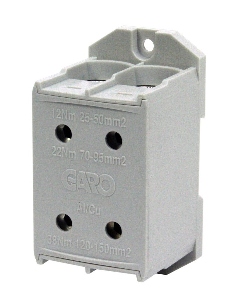 Plint GrÅ 150mm² Al Cu 2p Garo Proffs