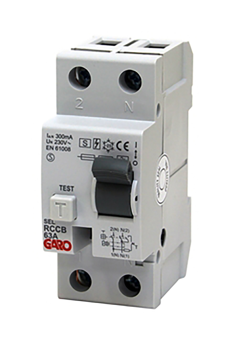 RCCB SEL 63A 2P 300mA - GARO Professional