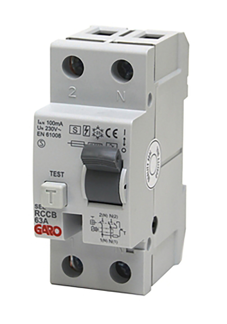 RCCB SEL 63A 2P 100mA - GARO Professional
