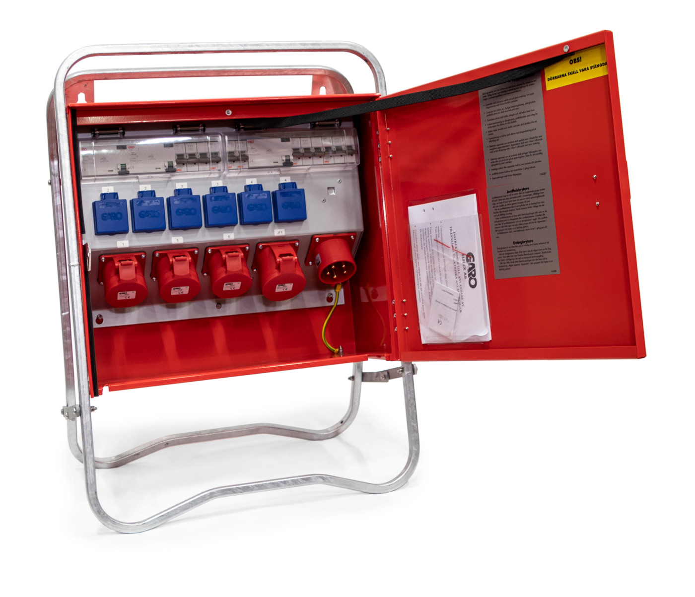 UNDERCENTR 32A SKÅP/STATIV 1x32 3x16 6x13 - GARO Proffs