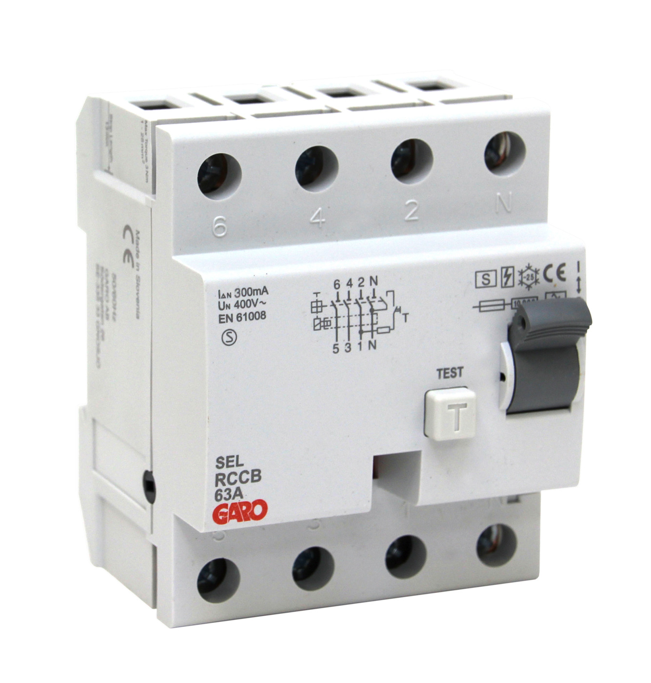 RCCB SEL 63A 4P 300mA - GARO Professional