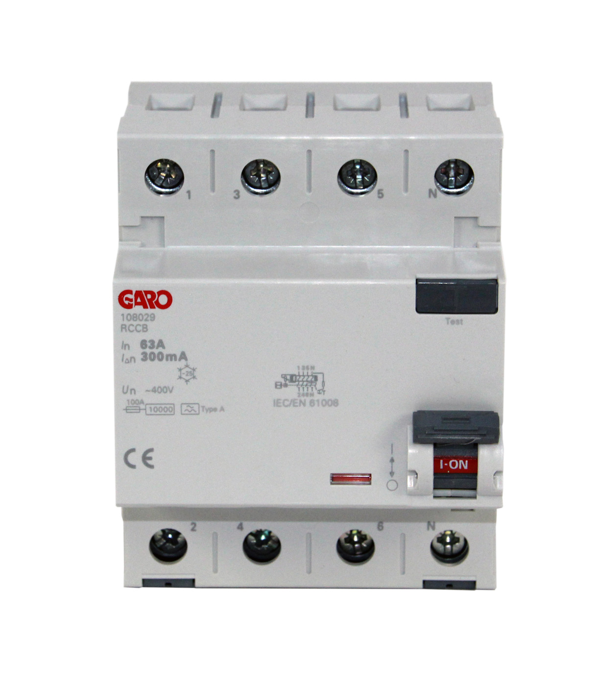 RCCB GD 63A 300mA 4P - GARO Proffs