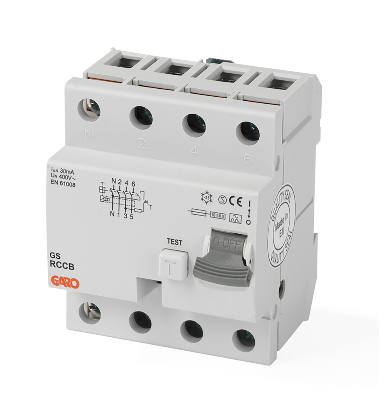 RCCB GS 63A 4P 500mA - GARO Professional